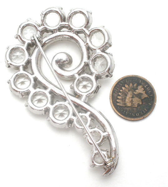 Clear Rhinestone Question Mark Brooch Pin Vintage – The Jewelry Lady's ...